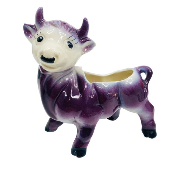 Unbranded | Accents | Vintage Planter Small Bull Cow Kitsch Ceramic ...